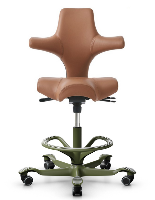 HAG Capisco 8106 All-Leather Saddle Chair | OfficeChairsUSA
