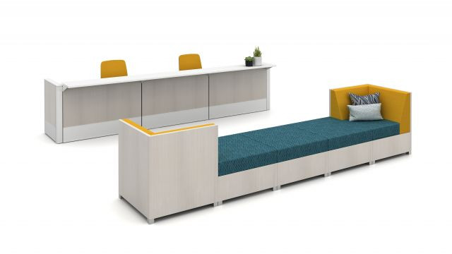 Commercial Modular LB Lounge Seating - Three Seater
