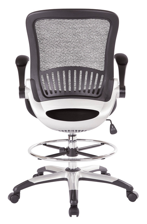 OCU Mesh Back Drafting Chair with Flip Arms | Officechairsusa