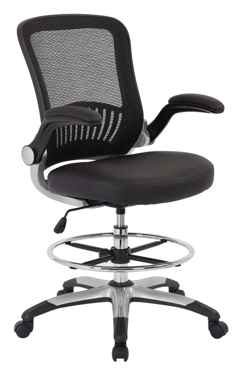 OCU Mesh Back Drafting Chair with Flip Arms | Officechairsusa