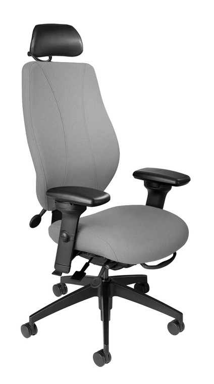 ErgoCentric tCentric Hybrid Office Chair with Black Frame