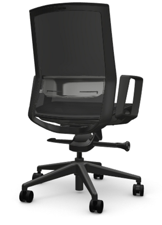 AMQ Zilo Black Frame and Mesh Seat Conference Task Chair | OfficeChairsUSA