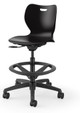 HON SmartLink Task Stool: Flexible Student Seating - Black