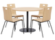 Breakroom Bundle with Jive Stack Chairs and Proof Table | Officechairsusa