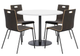 Breakroom Bundle with Jive Stack Chairs and Proof Table | Officechairsusa