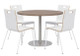 Breakroom Bundle with Jive Stack Chairs and Proof Table | Officechairsusa