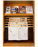 Standard-Depth Wooden Bookcase with Adjustable Shelves