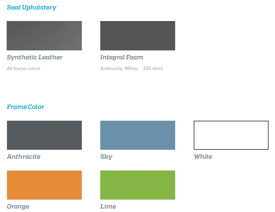 Cramer Seating: Citrus Med-Tech Cleanroom Stool