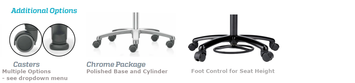 Cramer Fusion Med Tech Round Lab Stool | OfficeChairsUSA