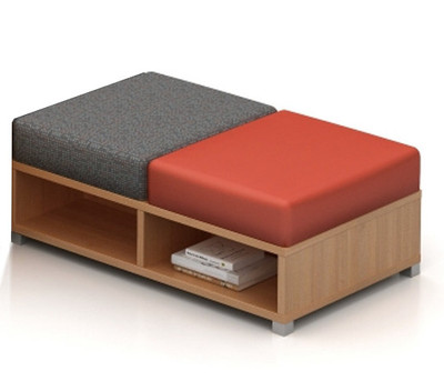 Modern Lobby Two-Seater Bench | OfficeChairsUSA