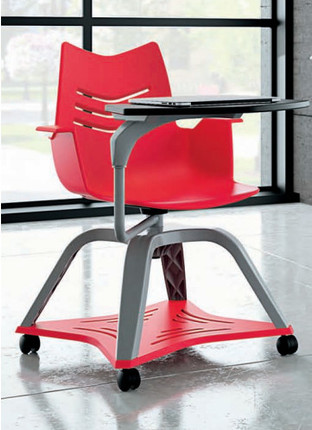 Rolling Chair with Writing Tablet | OfficeChairsUSA