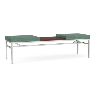 Modern Upholstered Bench with Center Table | OfficeChairsUSA