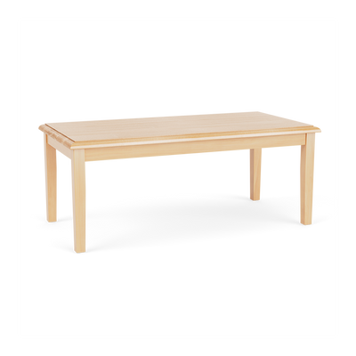 Lesro Lenox Wood Solid Hardwood Top Coffee Table | Officechairsusa