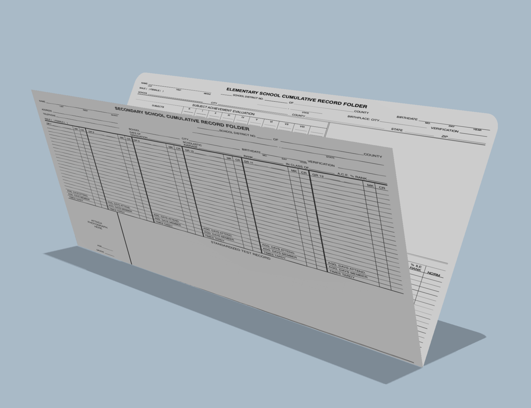 Student Cumulative Records Folder (910MRR) - Supreme School Supply