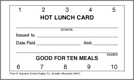 Lunch Pass Template