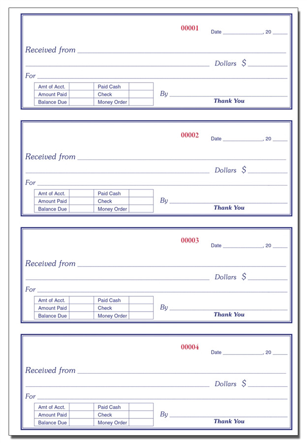 Duplicate Money Receipts (RE-304) - Supreme School Supply