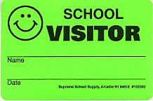 School Visitor Badge 1000/roll (102020) - Supreme School Supply