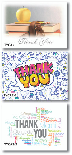 Thank You Cards w/ Envelopes, School (TYCA2) - Supreme School Supply