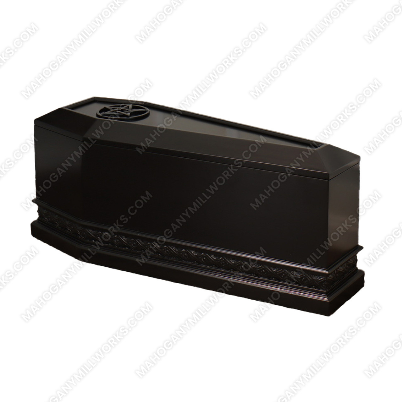 Gothic Coffin Storage Trunk | Custom Black Design