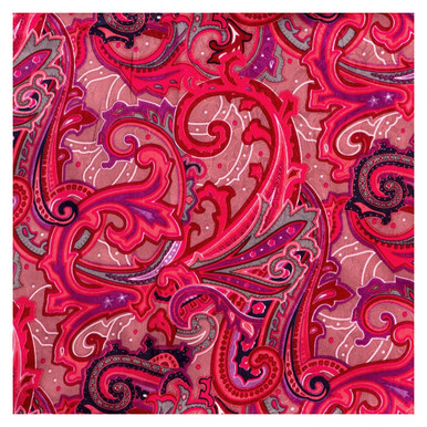 WYOMING TRADERS Paisley Fruit Punch Silk Scarf PFP