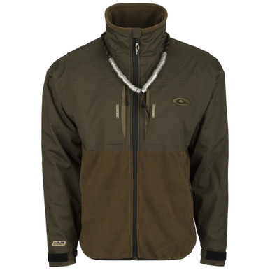 DRAKE MST G-Flex Eqwader Full Zip Green Timber Jacket DW7375-GTB