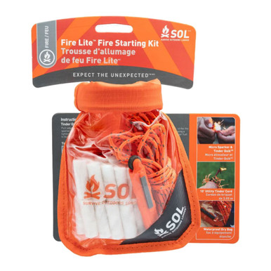 SOL Fire Lite Starting Kit in Dry Bag 0140-1234