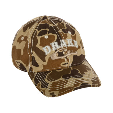 DRAKE Distressed 6-Panel Old School Ball Cap DH4165-016