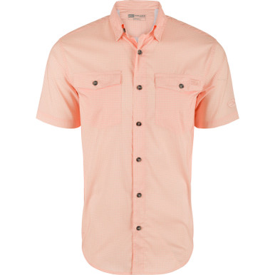 DRAKE Frat BD Gingham Check SS Shirt DS2265-PPT