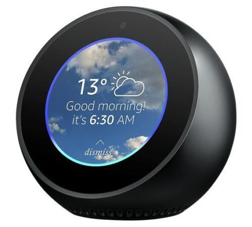 Amazon Echo Spot Smart Speak with Alexa Clock Screen - Black