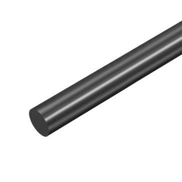 1.000 (1 inch), Acetal Plastic Round Rod, Black - Online Metal Supply