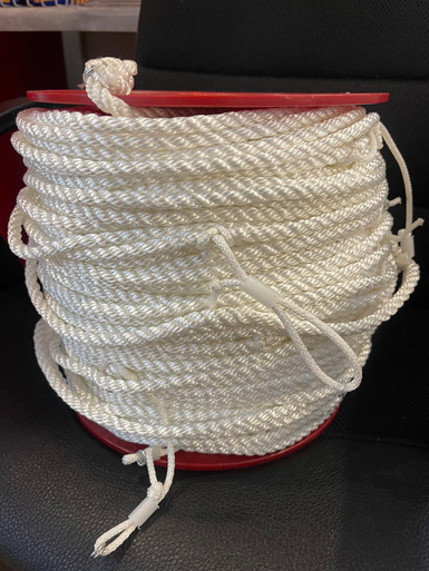 600' Trotline 5/16 twisted nylon rope with snood