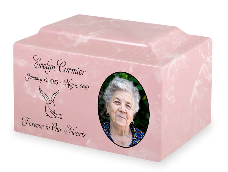 Color Photo Granite Pet Cremation Urn Vault