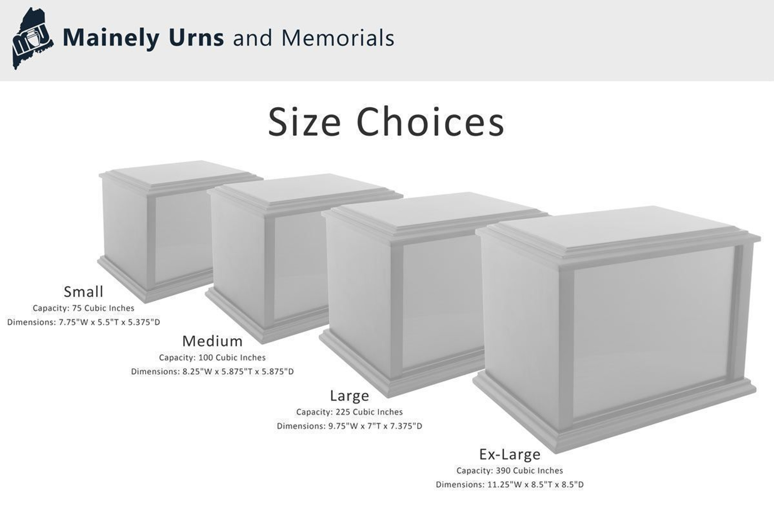 Cremation Urns - By Size - Adult Urns - CremationUrns.ca