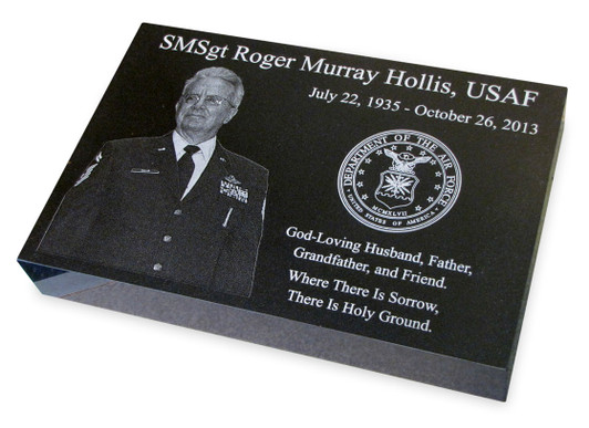 Military and Veteran Grave Marker Granite Engraved Memorial Headstone