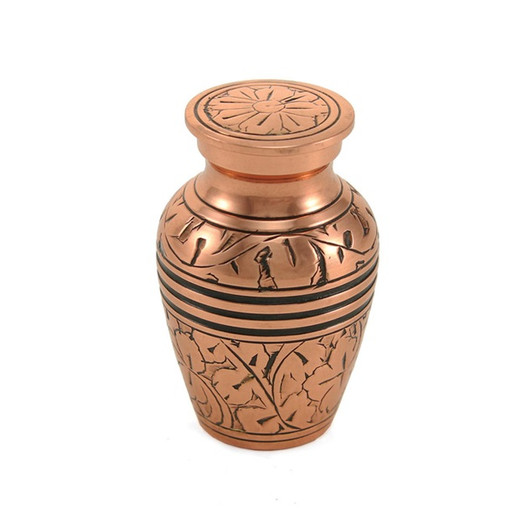 Copper Oak Brass Cremation Urn