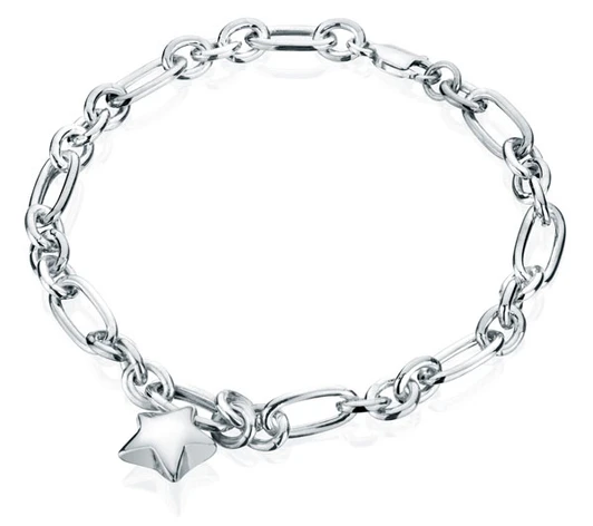 Teardrop Charm Oval Link Sterling Cremation Jewelry Bracelet for Ashes