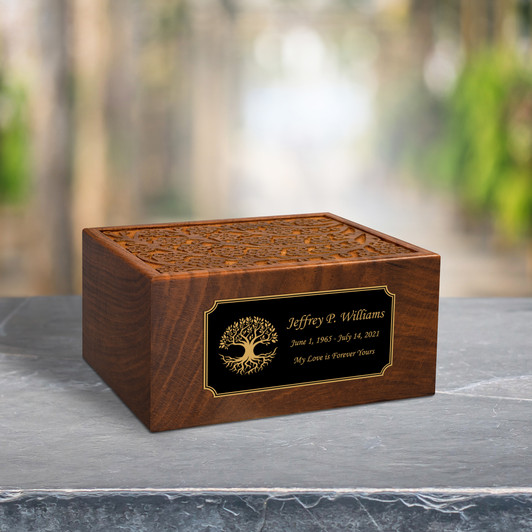 Tree of Life Cremation Urn - 7 Colors - 2 Sizes