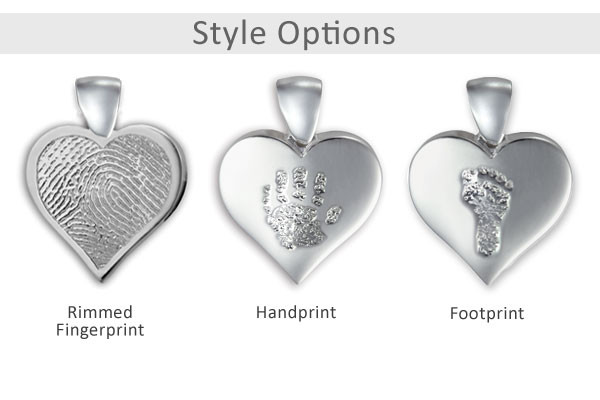 Thumbies 3D Fingerprint Sterling Silver Keepsake Standard Charm