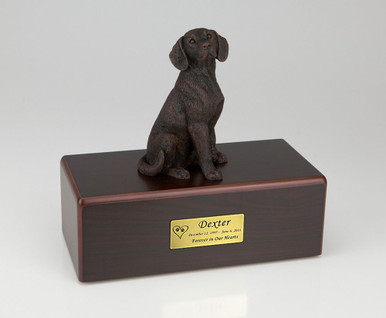 Bronze Beagle Dog Figurine -Simply Walnut- Pet Urn - 407