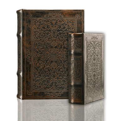 Art Nouveau Set of Small and Large Book Cremation Urns