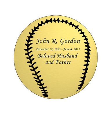 Baseball Nameplate - Personalized - 2-3/4 x 2-3/4