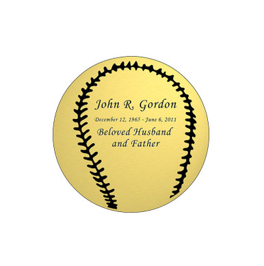 Baseball Nameplate - Personalized - 1-7/8 x 1-7/8