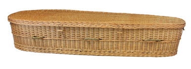 5' 9" Eco Friendly Woven Willow Casket
