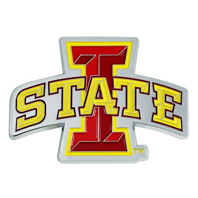 Iowa State Aluminum Embossed Football Logo Emblem