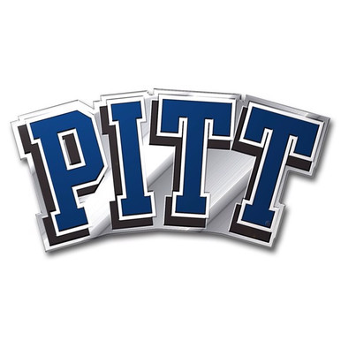 Pitt Aluminum Embossed Football Logo Emblem