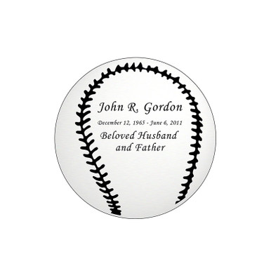 Baseball Nameplate - Personalized - 1-7/8 x 1-7/8