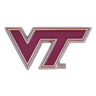 Virginia Tech Aluminum Embossed Football Logo Emblem