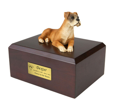 Boxer Dog Figurine Pet Cremation Urn - 027