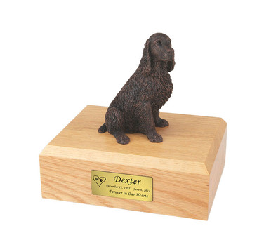 Bronze Springer Spaniel Dog Figurine Pet Cremation Urn - 461