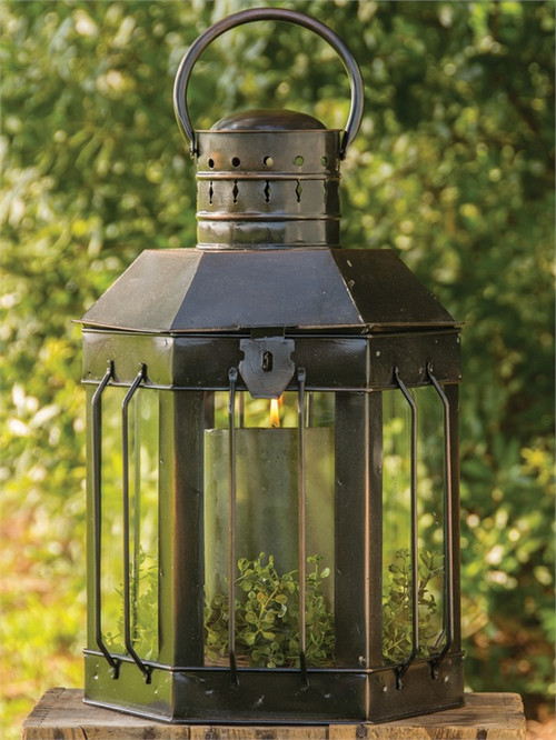 SIX SIDED LANTERN ANTIQUE CPR - Schrock Shoppes